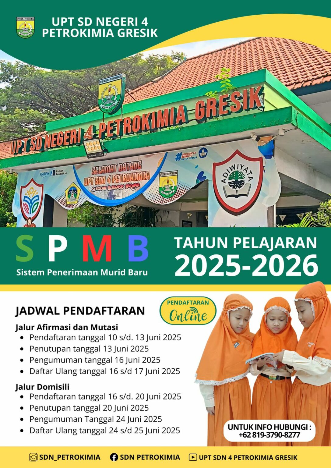 INFORMASI SISTEM PENERIMAAN MURID BARU (SPMB) TAHUN PELAJARAN 2025-2026 – UPT SDN 4 PETROKIMIA ...